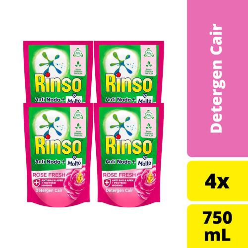 Promo Rinso Molto Detergent Cair Deterjen Anti Noda Rose Fresh 700 mL ...