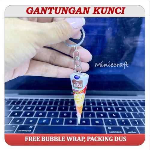 Jual GANCI - GANTUNGAN KUNCI MINIATUR ICE CONE INDOMIE CHOC ROCKS - Kab ...