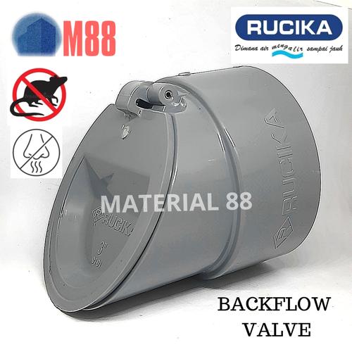 Jual RUCIKA Backflow Valve 3 inch; 4 inch; 6 inch Dop Pembuangan Anti ...