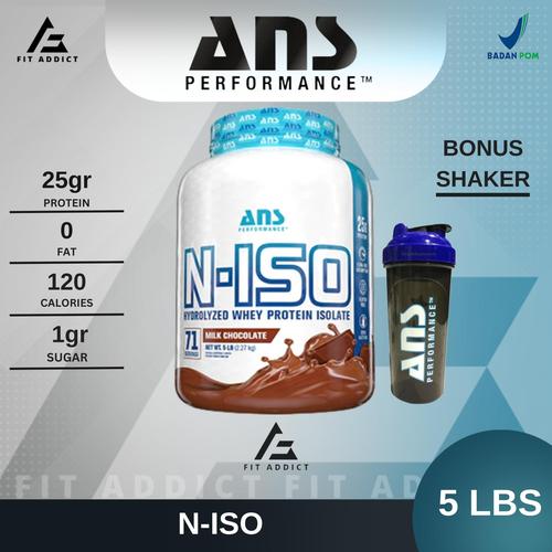 Promo ANS N ISO N-ISO 5 LBS LB 5LBS 5LB WHEY PROTEIN ISOLATE HYDROLIZED ...