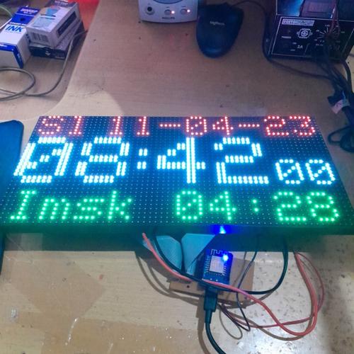 Jual Pcb Arduino Esp8266 Esp 8266 Wireless Jam Clock Jws And Mp3 Ntp P5 Rgb Jakarta Timur 3109
