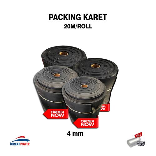 Jual Rubber Sheet 4MM Packing Karet Lembaran Hitam - /Roll(20M) - Kota ...
