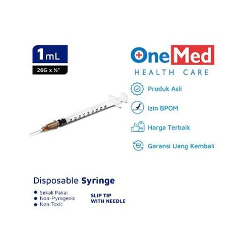 Jual Spuit Onemed 1cc Syringe Onemed 1ml - Jakarta Barat - Tanglin ...