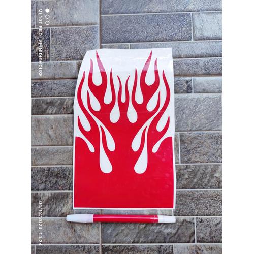 Jual Stiker Flame Api Tribal Spakbor Depan Body Motor Viral Cutting ...