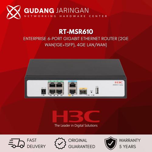 Jual H3C MSR610 RT-MSR610 Enterprise 6-Port Gigabit Ethernet Router(2GE ...