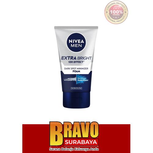 Jual NIVEA MEN Extra Bright Dark Spot Minimizer Facial Foam 50mL - Kota ...