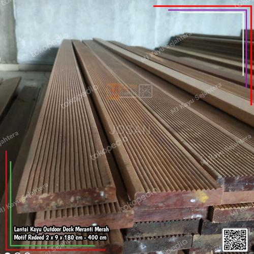 Jual DECKING MERANTI BATU LANTAI KAYU NON WPC 2 x 9 x 270 cm - 330cm ...