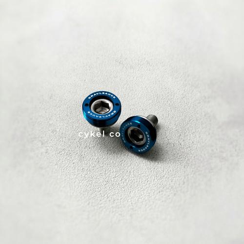 Jual gravlsauce crank arm bolt dust cap bb kotak square tapered - blue ...