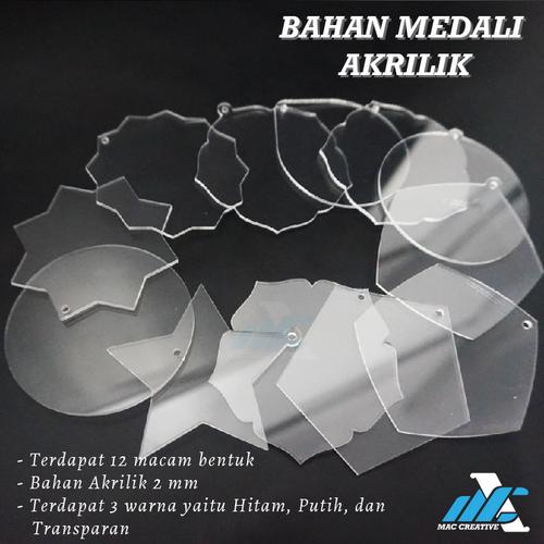 Jual BAHAN MEDALI WISUDA AKRILIK 7,5 CM POLOS - BAHAN MEDALI AKRILIK ...