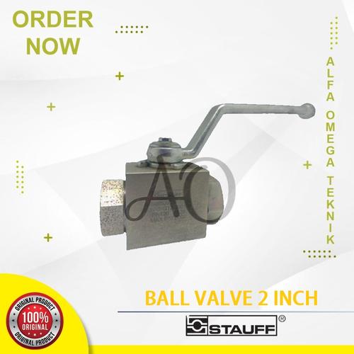 Jual STAUFF HYDRAULIC BALL VALVE 2 INCH BSPP 2 WAY HIDROLIK BLOCK BODY ...