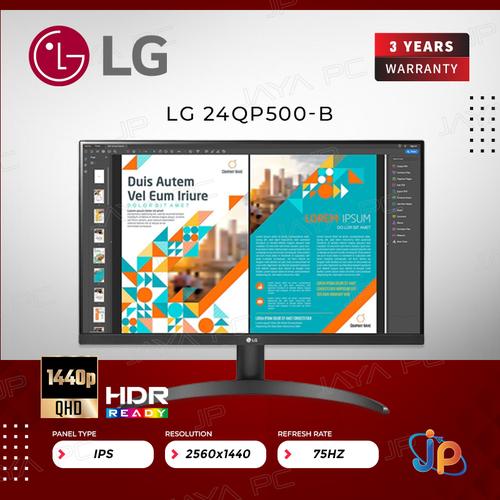 Promo Monitor LG LED IPS 24QP500/ 24QP500-B - QHD 24" Inch Cicil 0% 3x ...