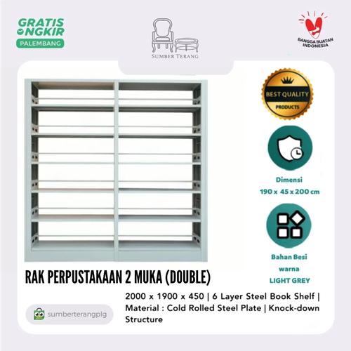 Jual Rak Buku Besi Lemari Perpustakaan Plat Rak Buku Metal Rak Arsip ...