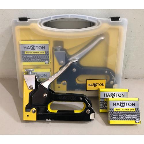 Jual Alat Staples Tangan Set Box 3 in 1 Hasston Prohex 4090-004 Gun Tacker - Kota Magelang ...