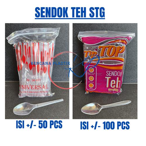 Jual SENDOK TEH ESKRIM PUDDING JELLY PLASTIK STG BENING 11 CM ISI 50 ...