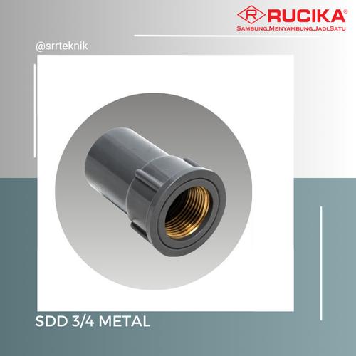 Jual Rucika Sock Drat Dalam SDD PVC \ 3/4" AW / Faucet Socket + Metal ...