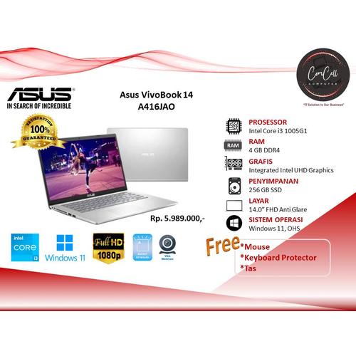 Jual Asus Vivobook 14 A416JAO INTEL i3 - Jakarta Timur - ComCell Computer | Tokopedia