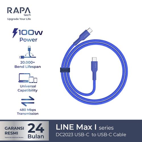 Jual RAPAtech Cabel LINE MAX I (USB-C to USB-C Cable) 100W Series II ...