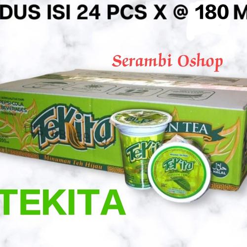 Jual TEKITA MINUMAN TEH KEMASAN 180 ml 1 dus isi 24 cup - Kota Semarang - serambioshop | Tokopedia