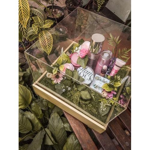 Promo 1set isi 4 & Hampers Wooden Box seserahan kotak parcel kayu ...