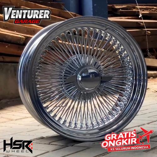 Jual Velg Racing Mobil R15 Ori HSR WIRE WHEELS Lubang Baut 5 Chrome ...