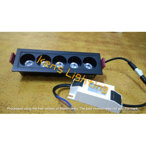 Jual Downlight Spot LED 10w Hitam 220v Spotlight LED Linear Warm White ...
