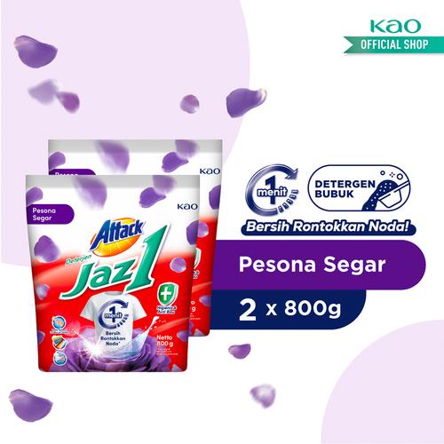 Promo Attack Jaz1 Pesona Segar 800gr Twinpack - Deterjen Bubuk Sabun ...