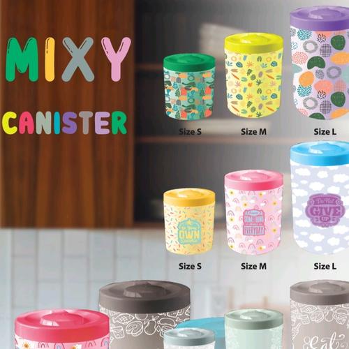 Jual TECHNOPLAST New Mixy Canister | Toples Plastik 4 Varian 3 Ukuran ...