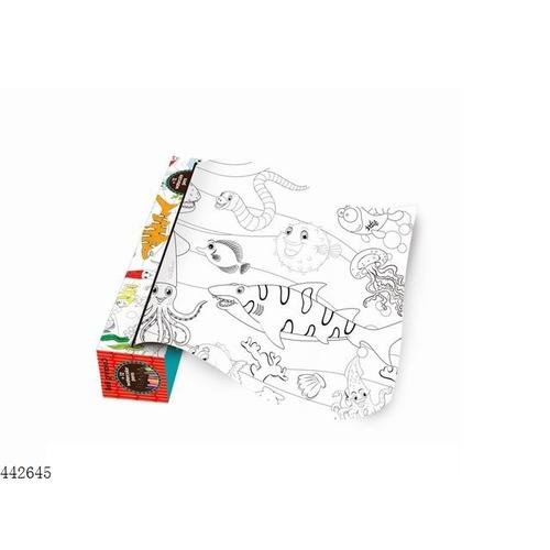 Promo Topsky Coloring Roll Ocean Theme Poster Pad Mewarnai Kertas ...