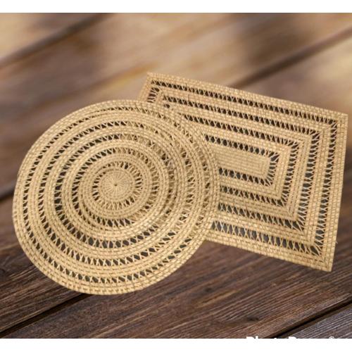 Jual tatakan piring model jaring bulat dan kotak bahan atta - Jakarta ...