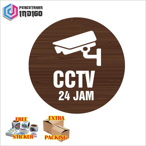 Jual papan tanda sign board bulat cctv 24 jam type b - Kab. Bekasi ...