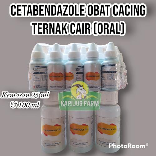 Jual cetabendazol 125 ceta bendazole obat cacing ternak ampuh - 100mL ...