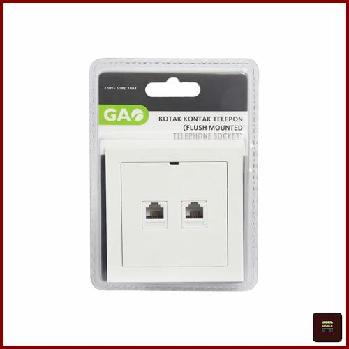 Jual GAO Outlet Stop Kontak Telepon 2 Lubang RJ11 - Kota Tangerang ...