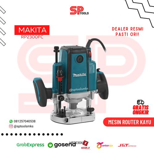 Jual MESIN ROUTER PROFIL TRIMMER KAYU 12MM 1/2" MAKITA RP2300FC RP 2300 ...