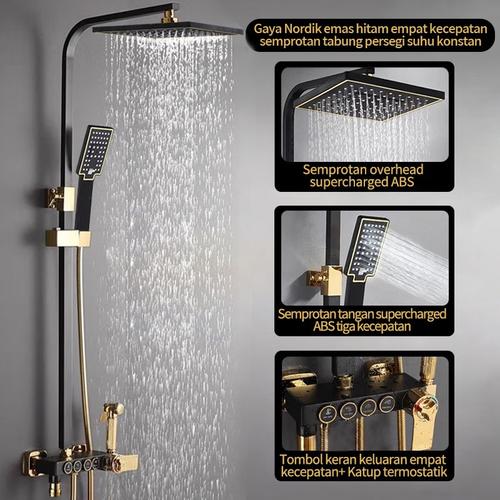 Promo Shower Kamar Mandi 4 in 1 tampilan digital suhu konstan Shower ...