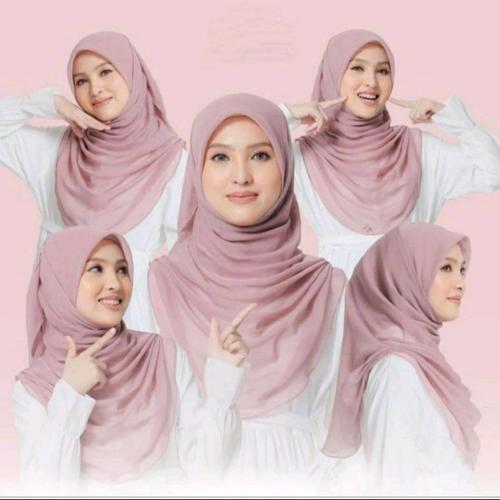 Jual Bawal Curve Hijab Curve Malaysia Segi Empat Oval Pollycotton Army Kab Banyuwangi