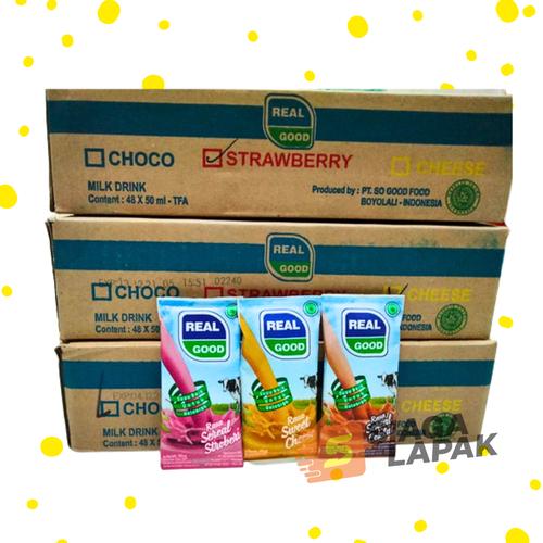 Promo Real Good 50ml 1 DUS KARTON Susu Bantal Aneka Rasa - Jambu - Kota ...