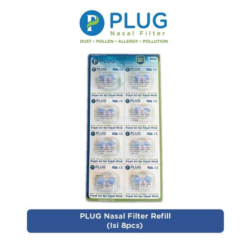 Jual PLUG Nasal Filter 1 pack refill (Isi 8 pcs) - Kota Tangerang ...