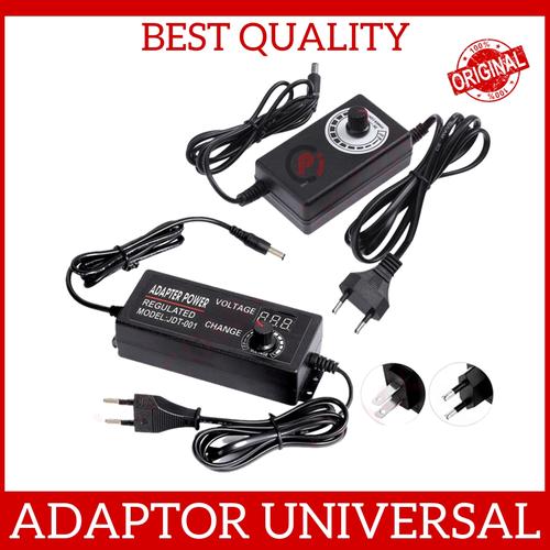 Jual Adaptor Universal 3V sd 12V 24V Tegangan Bisa Diatur Adjustable ...