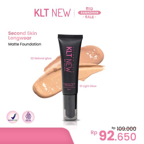 Promo KLT New By Glads Second Skin Longwear Matte Foundation - Kota ...