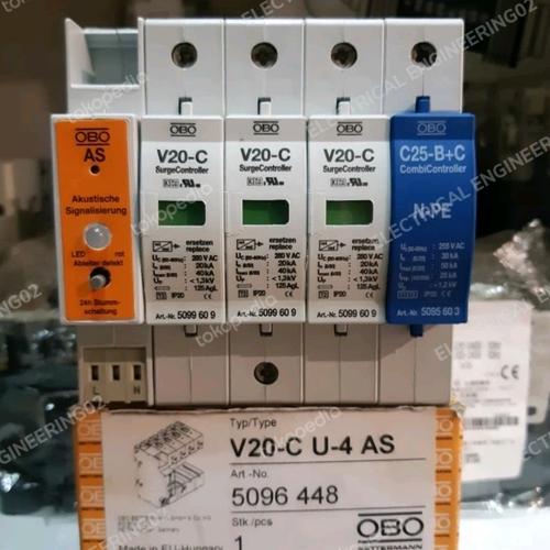 Jual SURGE ARRESTER OBO V20-C + NPE AS 4P V20-C-U-4 280V AC - Jakarta ...