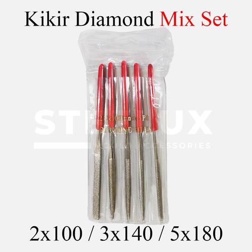Jual Kikir Diamond Mix Set 5 pcs 2x100 / 3x140 / 5x180 mm File Kecil 2 ...