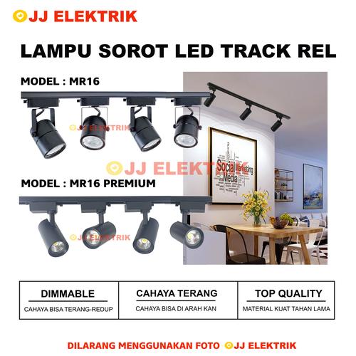 Jual Lampu Sorot Rel 1 Set isi 4 LED Track Light Rell Spotlight ...