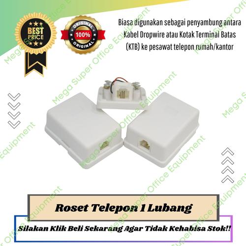Jual Roset Telepon 1 Lubang Roset Telepon RJ11 1 Lubang - Jakarta Barat ...