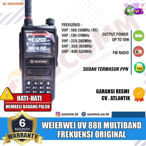 Promo Weierwei UV 888 HT 4 Band 10W TYPE C HT Multiband WW UV 888 Original Cicil 0% 3x - Jakarta ...