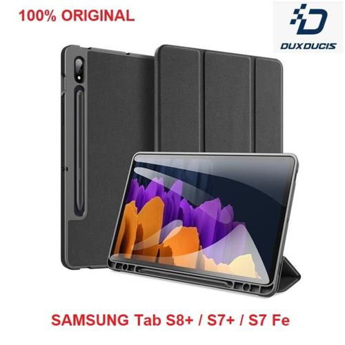 Jual Case Samsung Galaxy Tab S8 Plus S7 FE Book Cover Casing Dux Ducis ...