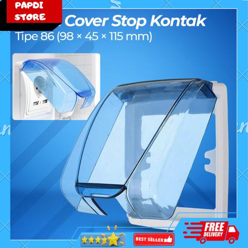 Jual Kotak Cover Stop Kontak Dinding Type 86 Pelindung Colokan Listrik ...