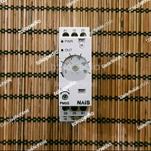 Jual Multi Range Timer Nais PM5S-A ATD1217 24-240 VAC/VDC Original ...
