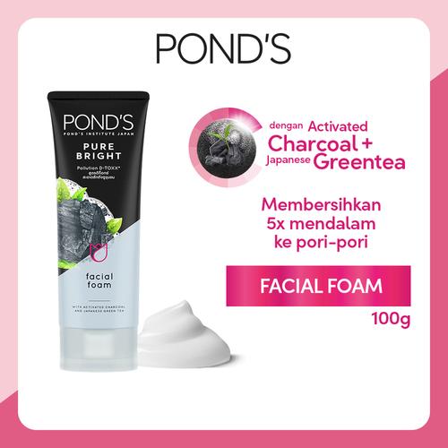 Promo PONDS Pure Bright Facial Foam - 100G - - Unilever Mall | Tokopedia