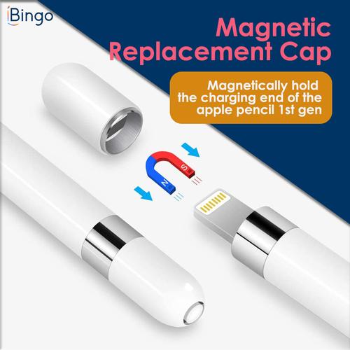 Jual Apple Pencil Gen1 Cap, Magnetic Replacement Cap Apple Pencil 1 ...