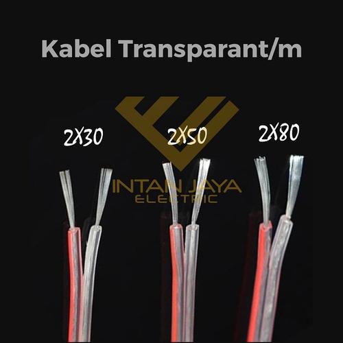 Jual Kabel Transparant 2x30, 2x50 dan 2x80 Kabel Audio Kabel Listrik ...